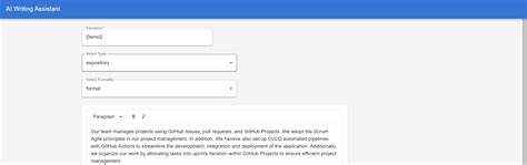 Genai Writing Assistant Devpost