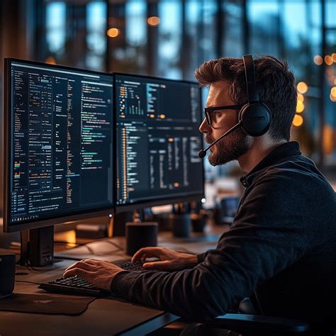 Free Focused Software Developer Image Software Developer Coding