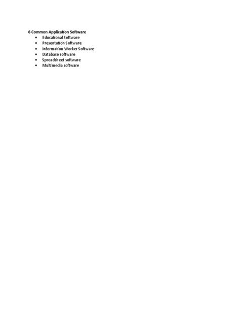 6 Common Application Software Pdf 6 Common Application Software Pdf