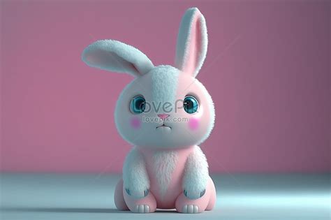 흰 토끼 부활절은 귀여운 만화 디자인입니다 사진 무료 다운로드 Lovepik