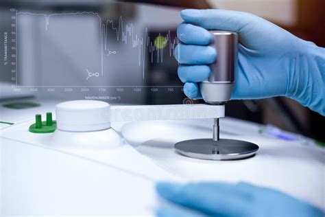 Fourier Transform Infrared Spectroscopy Ftir Instrument Stock Image
