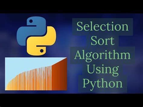 Learn Python Selection Sort Algorithm Python Data Structures And