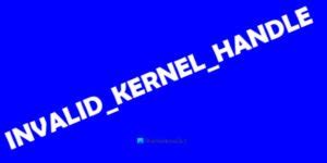 Fix INVALID KERNEL HANDLE Blue Screen X