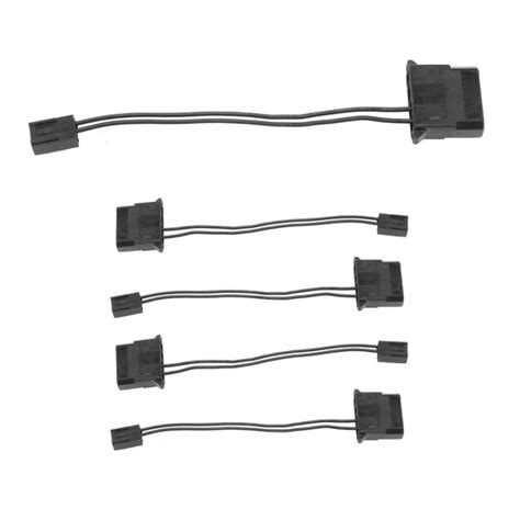 Ide To 3 Pin Fan Power Cable Molex D Plug Power To 3 Pin Connector Computer Pc Cooling Convertor