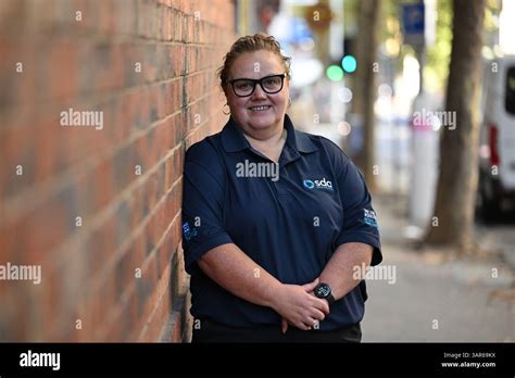 Melbourne Australia 17th Apr 2025 Retail Worker Pauline Lethborg