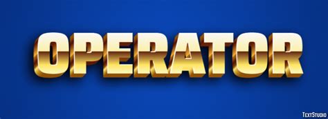 Operator Text Effect And Logo Design Word
