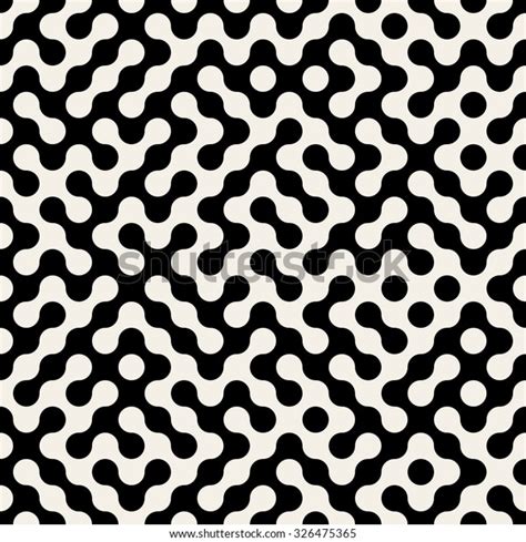 Vector Seamless Black White Rounded Circle Stock Vector Royalty Free 326475365 Shutterstock