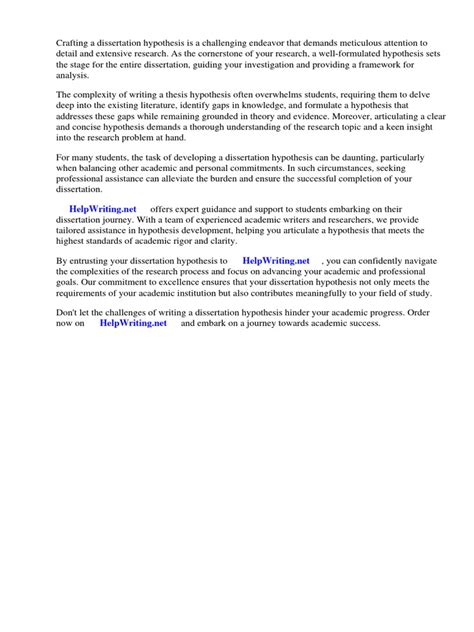 dissertation hypothesis development download free pdf hypothesis