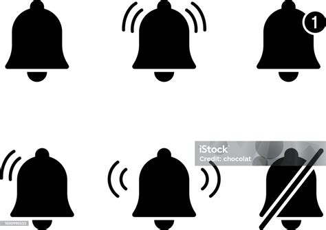 Vector Bellshaped Icon Set Stock Illustration Download Image Now