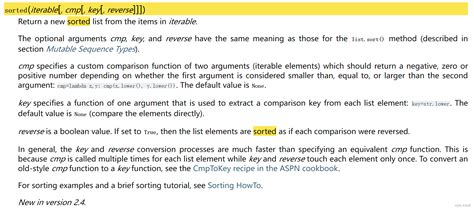 python3 comparison functions and functools cmp to key i 完成两个参数的比较函数