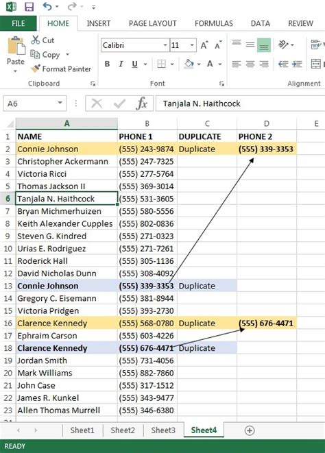 Ms Excel Find And Match Duplicate Values And Return Duplicate Unique Value