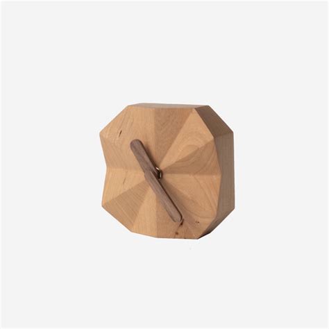 Solid Wood Creative Angular Clock Gizmodern Solid Wood Creative Angular Clock Gizmodern