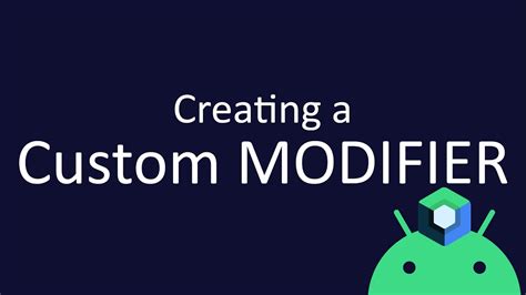 Create Custom Modifier In Jetpack Compose Android Youtube