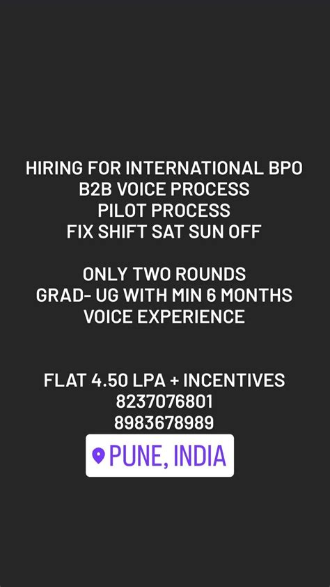 shruti ekbote on linkedin limitedopening callnow bpojobs