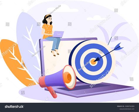 niche marketing illustration behavioral targeting concept stock vector