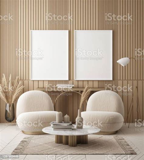 모던 한 인테리어 배경 스칸디나비아 스타일 3d 렌더링에서 포스터 프레임을 모의 0명에 대한 스톡 사진 및 기타 이미지 0명 개념 검은색 Istock