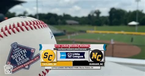 Recap Sc Beats Nc 4 3 Little League