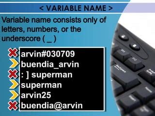 Variable Declaration PPT Programming Languages Computing