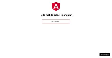 mobile select angular forked codesandbox