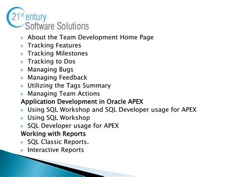 Oracle Apex Training Ppt