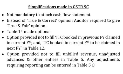 Simplified Annual Return GSTR 9 And GSTR 9C