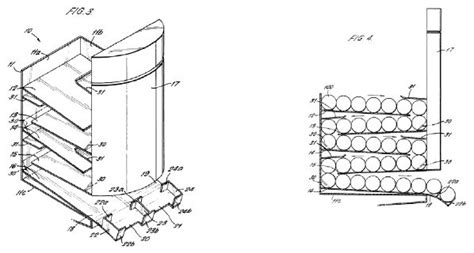 Contour Of Soup Can Saves Gravity Feed Display Design Patent Patent United States