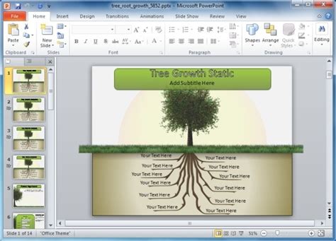 Animated Tree Template For PowerPoint