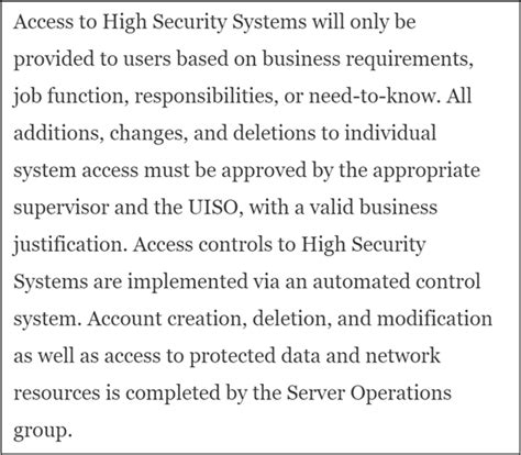 Access Control Policy What To Include