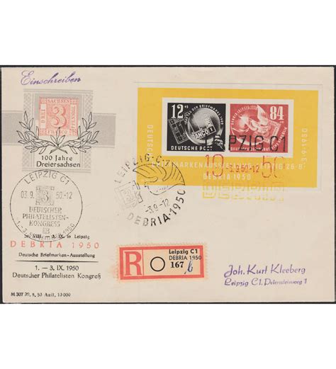 Ddr Block 7 Auf Einschreibe Sonderumschlag Briefmarke Goldhahn 502709