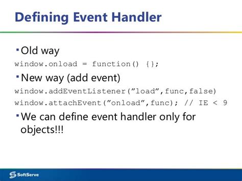 Javascript Events Handling