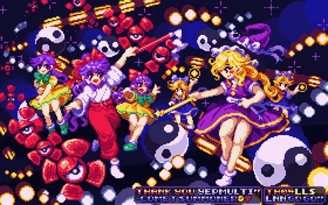 Comet Summoner98 Hakurei Reimu Hakurei Reimu Pc 98 Kirisame Marisa