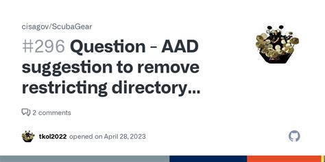 Question Aad Suggestion To Remove Restricting Directory Visibility For Guest Users · Issue