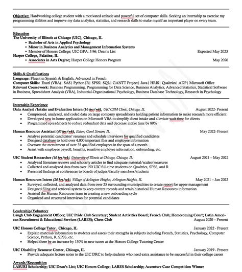 Data Analytics Intern Resume Tips R Datascience