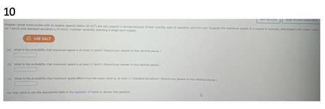 Solved 10 Ц USE SALT | Chegg.com