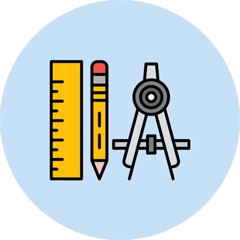 Premium Vector Geometry Tools Flat Illustration