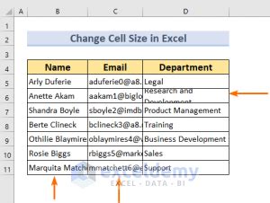 How To Change Cell Size In Excel 5 Methods ExcelDemy