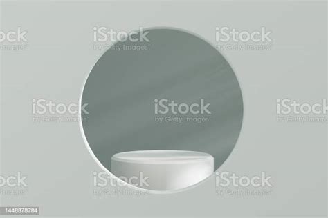 빈 연단 제품 프레젠테이션을 위한 현대적인 미니멀 쇼케이스 장면 0명에 대한 스톡 사진 및 기타 이미지 0명 3차원 형태 강단 Istock