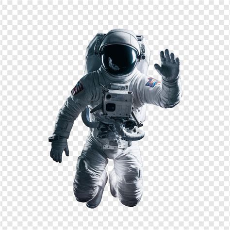 Astronaut Isolated On Transparent Background Premium AI Generated PSD
