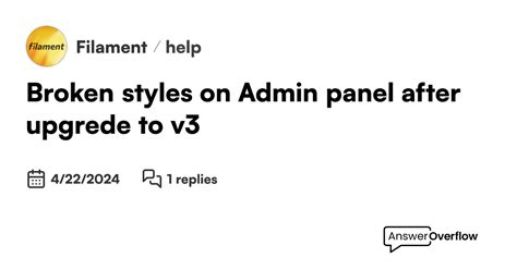 Broken Styles On Admin Panel After Upgrede To V3 Filament