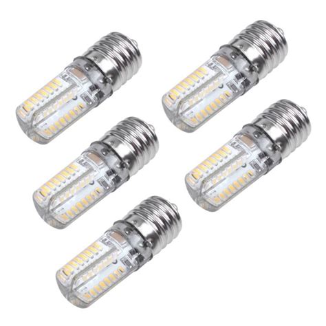 5x E17 Socket 5w 64 Led Lamp Bulb 3014 Smd Light Warm White Ac 110v 220v Bd
