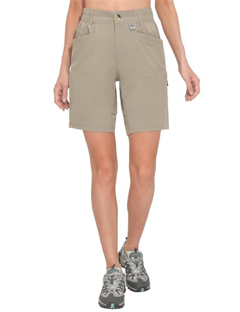 Mapamyumco Womens Hiking Cargo Shorts Quick Dry 9 Inch Cargo Shorts