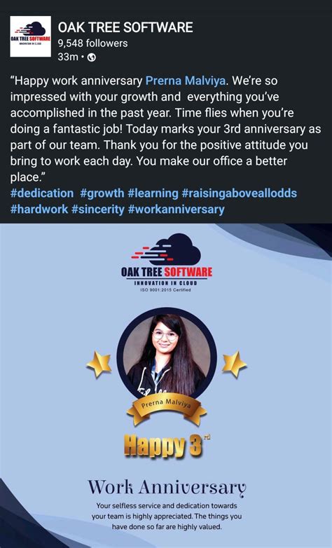 Prerna Malviya On Linkedin Workanniversary Gratitude Appreciation Professionalgrowth