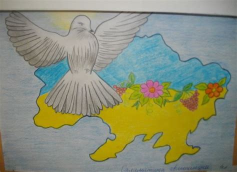 День соборності України 2020 фото і дитячі малюнки до свята Рисунки Детские рисунки