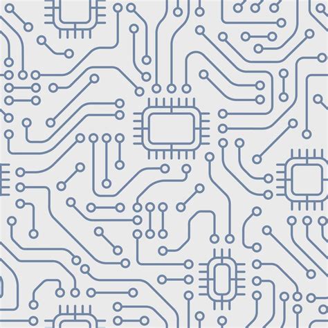 Technology Electronic Devices Seamless Pattern Circuit Board Background Ai And Artificial