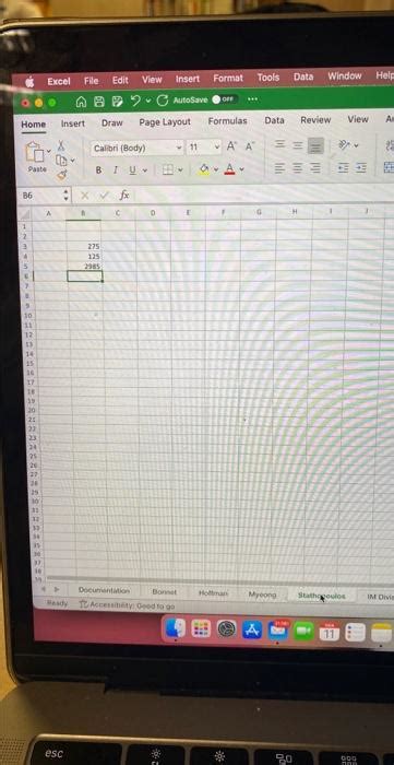 Solved Home Insert Draw Page Layout Formulas Data Review