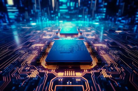 Circuit Board Technology Background Central Computer Processors Cpu Concept Motherboard