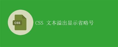 Css 文本溢出显示省略号极客笔记