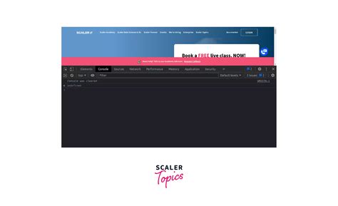 JavaScript Console Scaler Topics