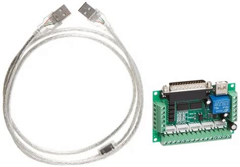 Mach3 Interface Board Cnc 5 Axis With Optocoupler For Stepper Motor Driver And Usb Cable At