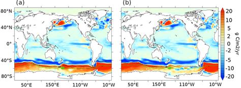 Export Production Anomalies G C M −2 Yr −1 At 1775 M Depth For A